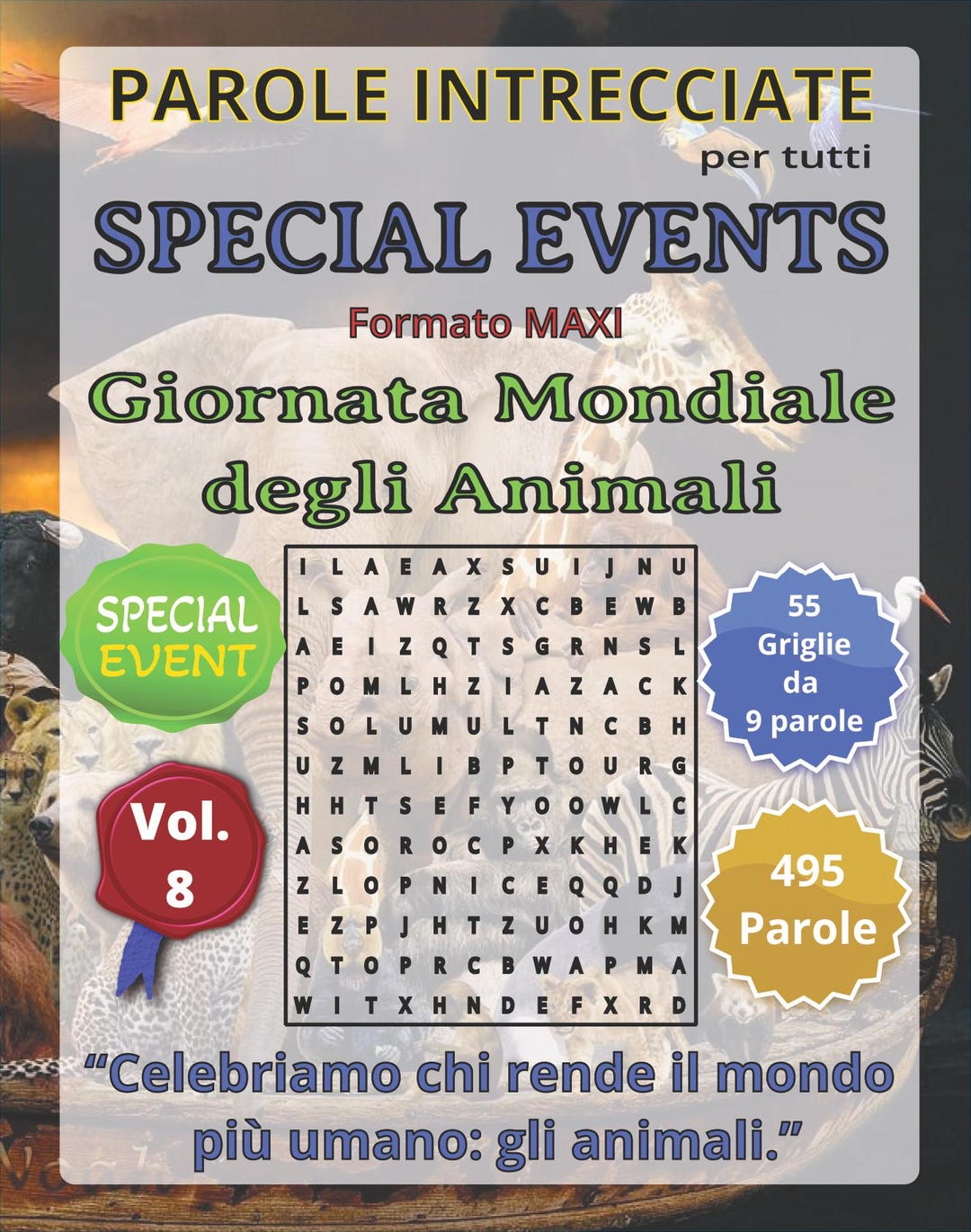 World Animal Day - Word Search for Everyone - Special Events ...