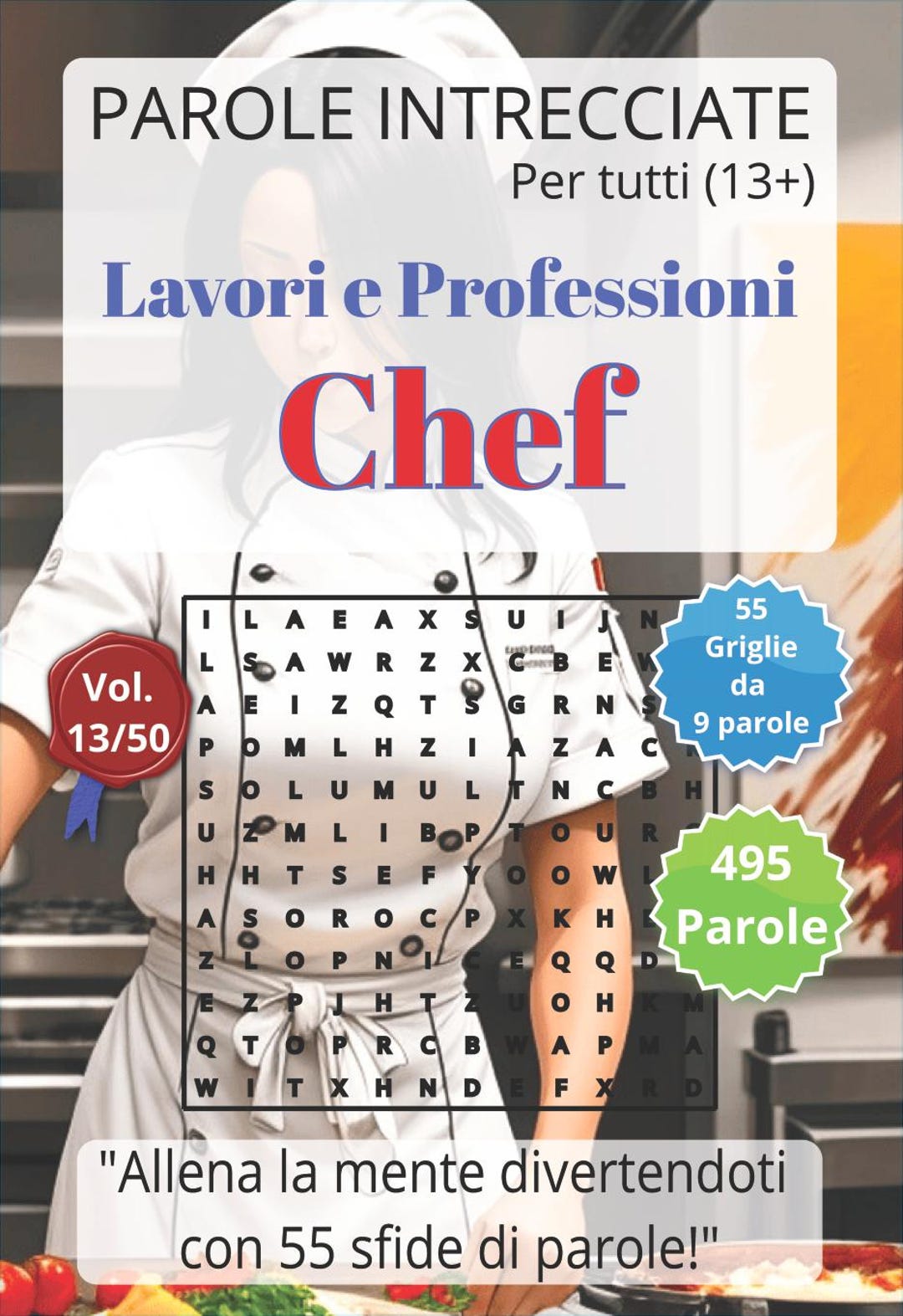 Chef: Word Search (jobs and Professions) for Everyone (13+) - Printable ...