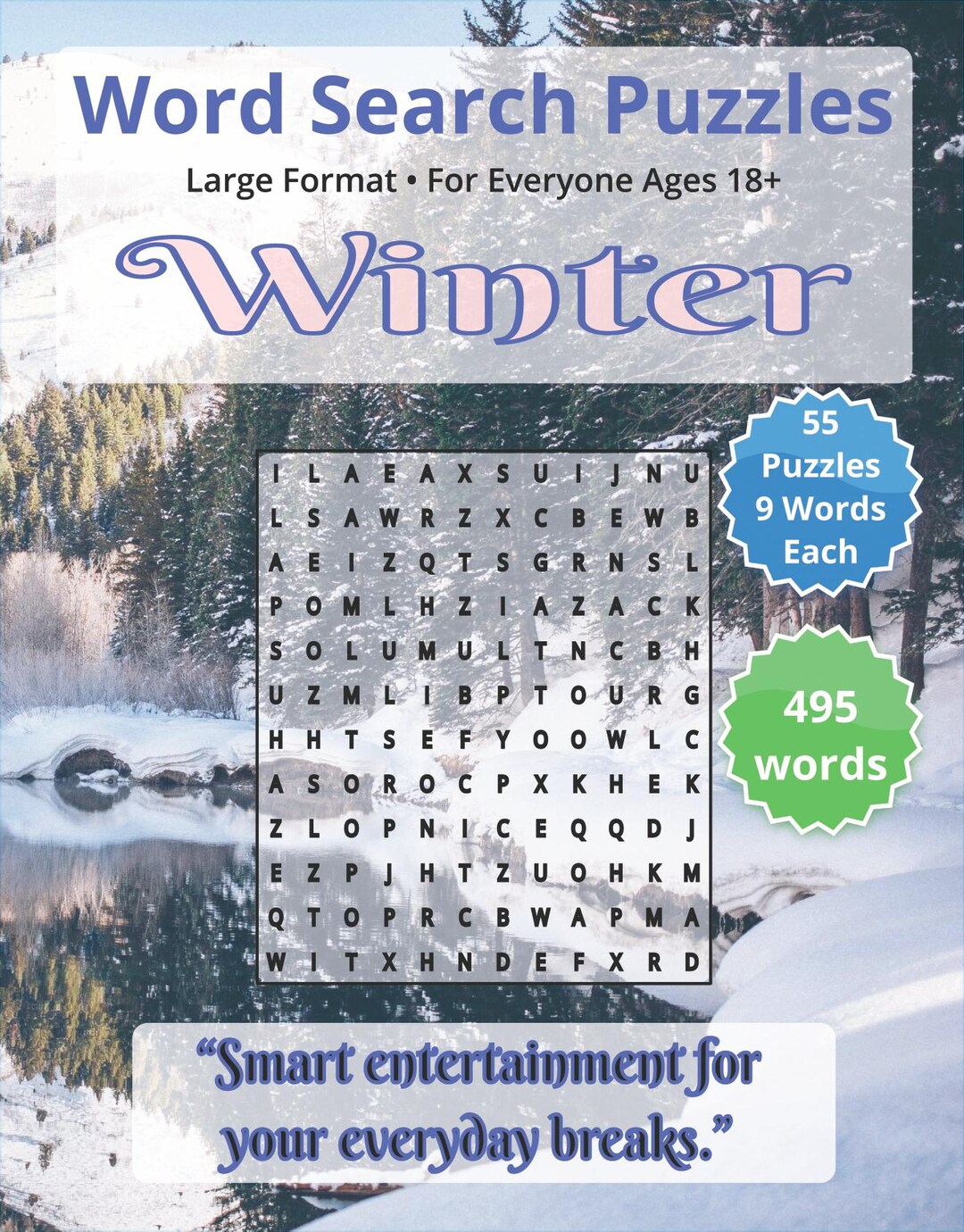 Winter: Word Search Puzzles for Everyone 18+ - Printable Activity PDF ...