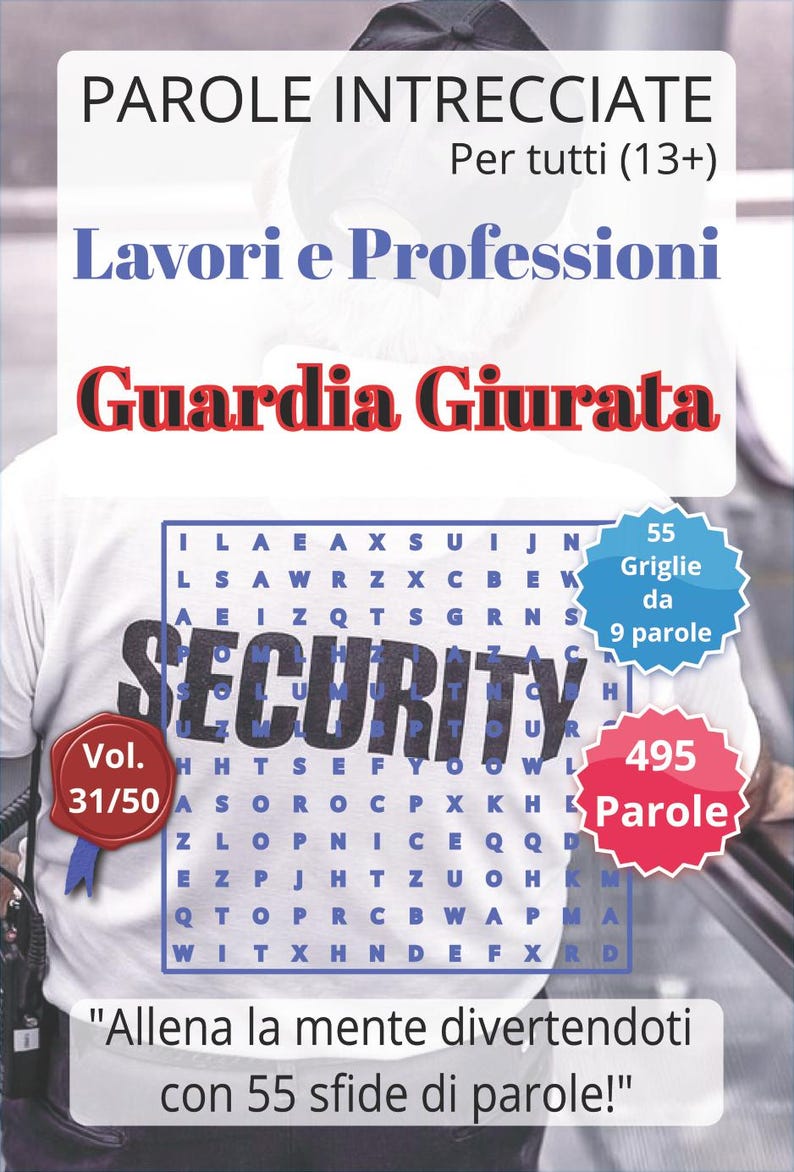 Security Guard: Word Search (jobs and Professions) for Everyone (13 ...