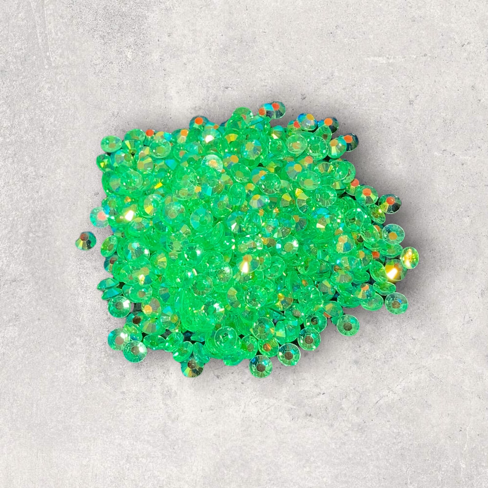 Light Peridot AB Transparent Clear Rhinestones Jelly Non Hot - Etsy