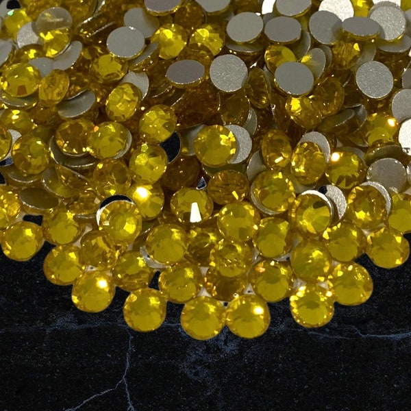 Yellow Rhinestones - Etsy