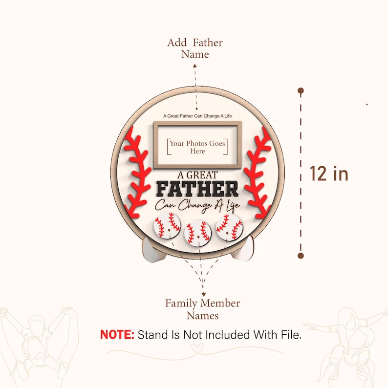 Personalized Baseball Photo Frame Svg, Stadium Series Spotlight ...