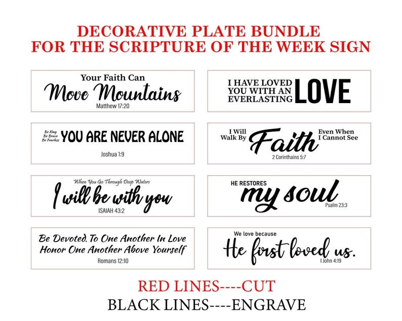 Scripture of the Week Interchangle Sign, Week Interchangeable Scripture ...