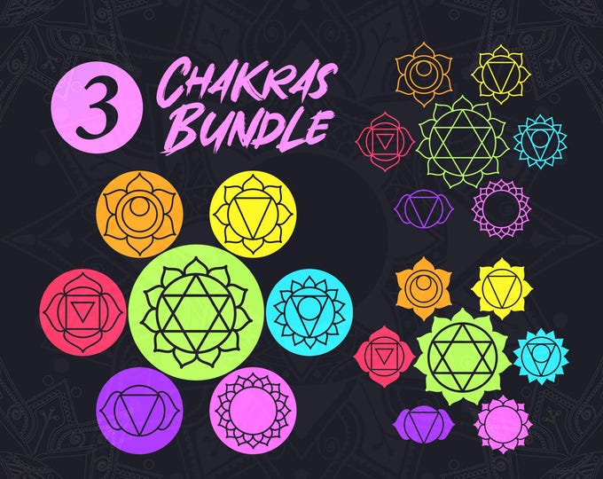 7 Chakras Tree Root SVG Bundle, Yoga Clipart (digital Download) - Etsy ...