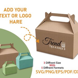Gift Box Template, Box Template, Shoe Box Template, Templates Universal ...