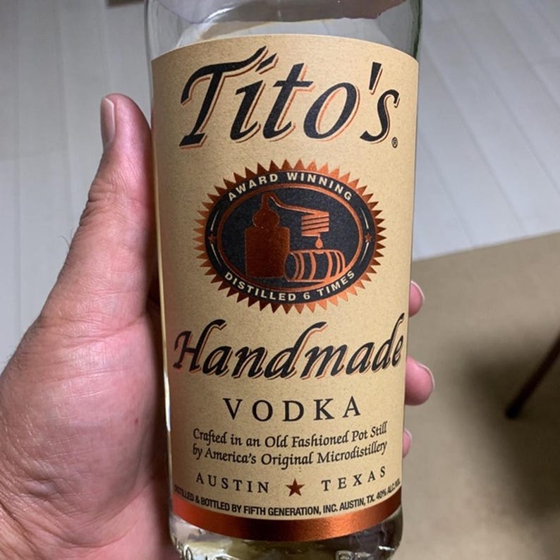 Tito's Vodka Svg, Titos Handmade Vodka Cut File, Tequila Skinny Wrap ...