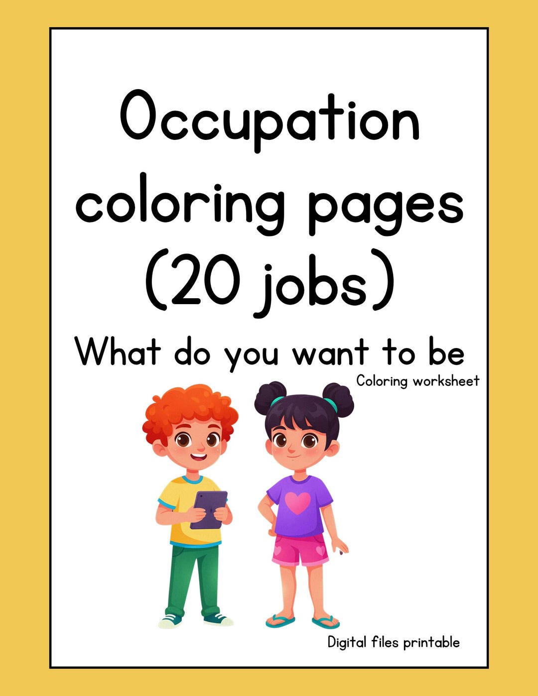 Occupation Coloring Pages for Preschool Kingdergarten | 20 Jobs for ...