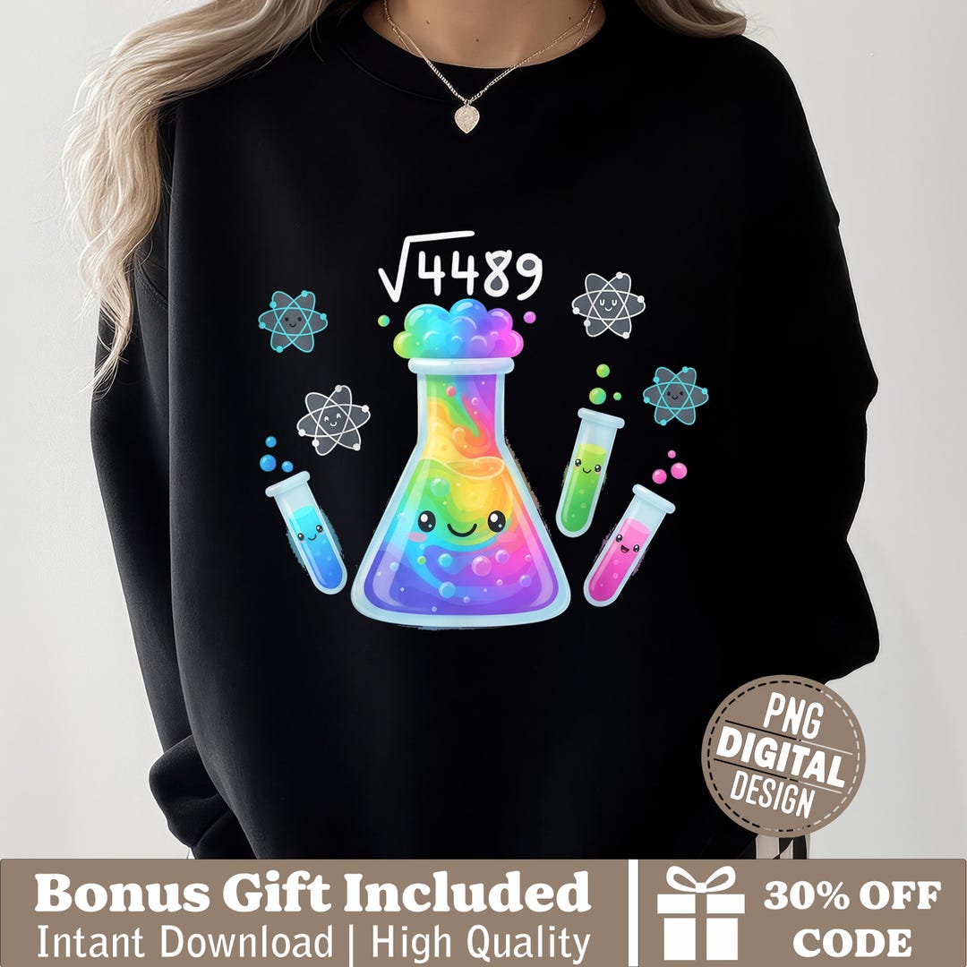 Science Beaker Png, Cute Chemistry √4489 Teacher Shirt Design, Kawaii ...