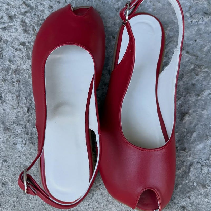 Peep Toe Sandals Womens - Etsy UK