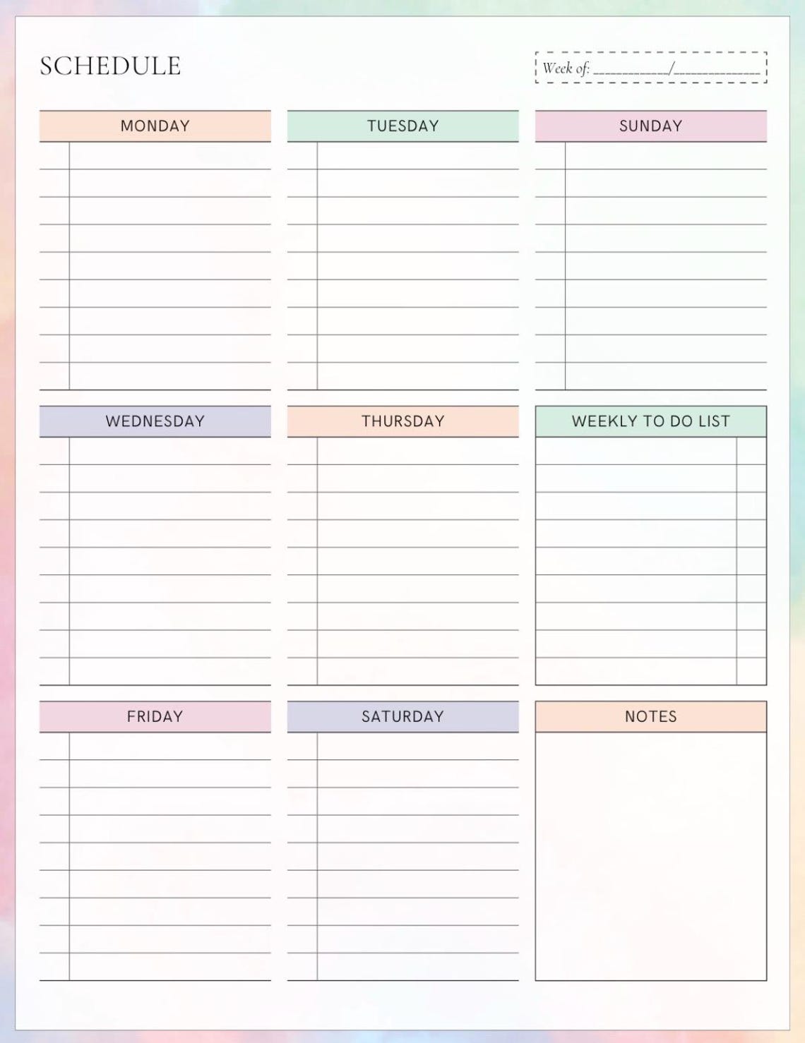 Minimalist Daily Planner Printable - Undated PDF Download ...