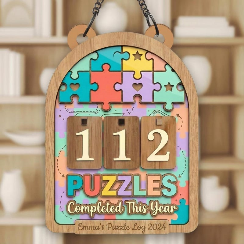 Puzzle Completed Counter - Etsy
