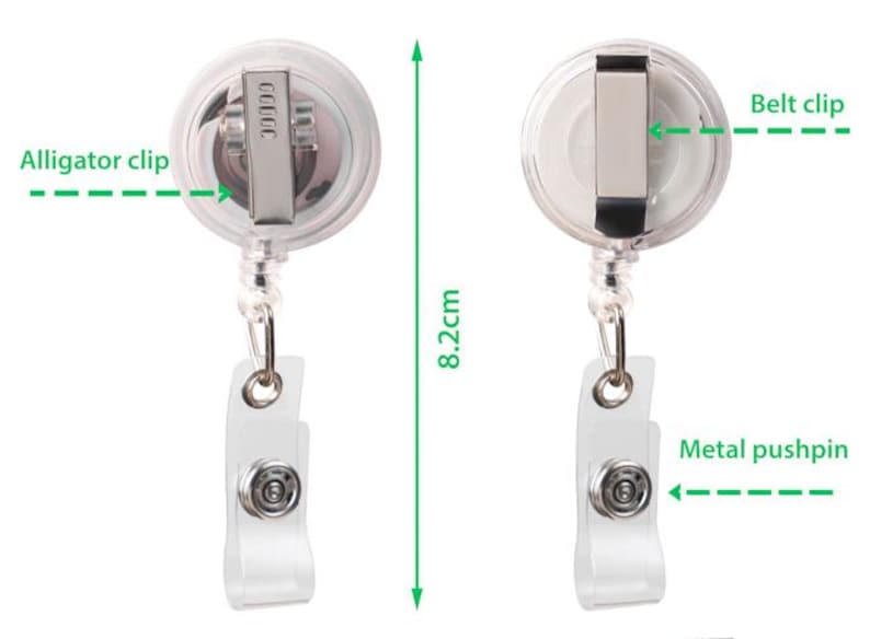 Defibrillator Badge Reel, Heart Monitor ID Holder, Funny EMT Nurse Gift ...
