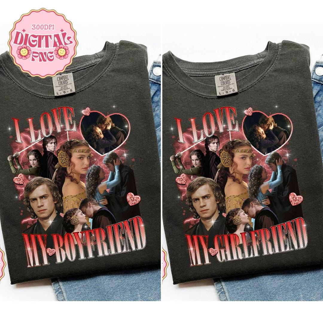 Custom I Love My Boyfriend Bootleg Png Download, Custom Text & Picture ...