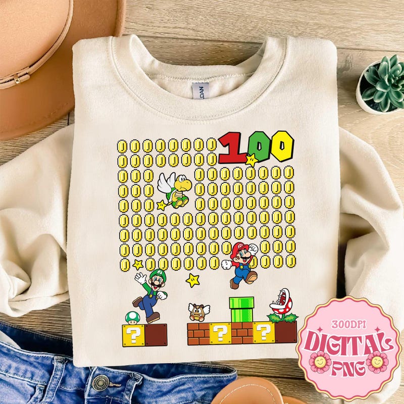 Dtf Image Super Mario - Etsy