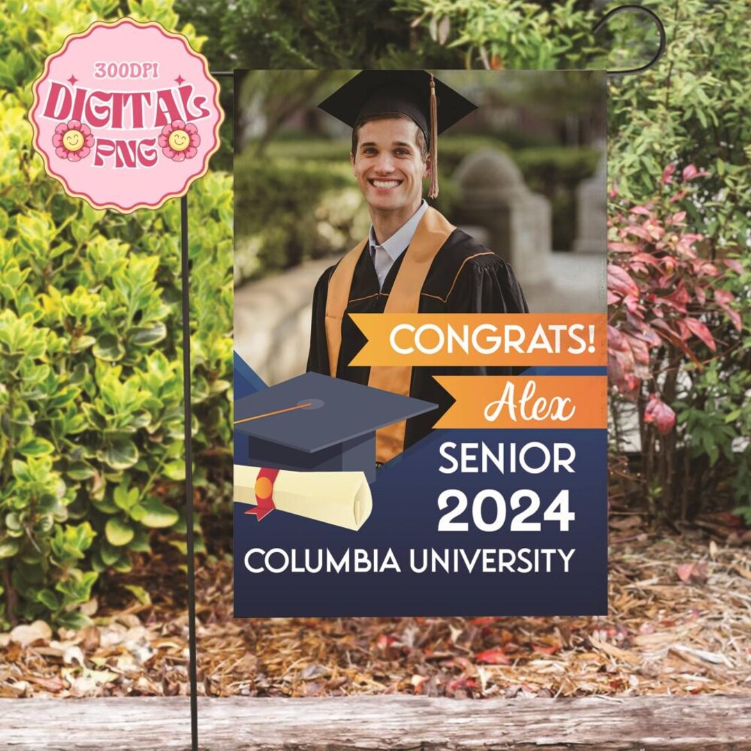 Custom Graduation Yard Sign With Photo Png, Personalized Senior 2026 ...