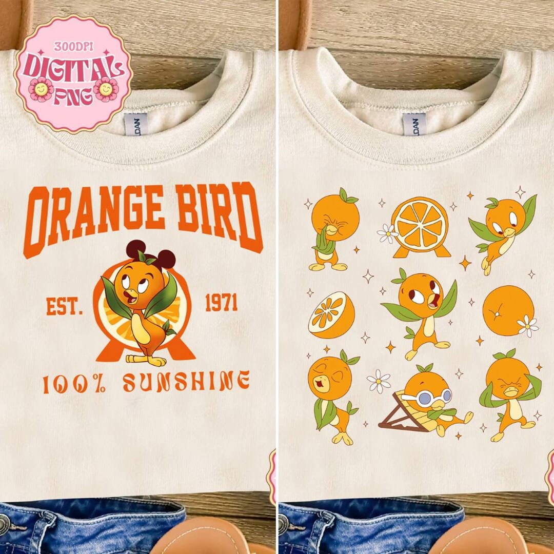 Orange Bird Png, Disneyland, Disneytrip Download File, Flower Garden ...
