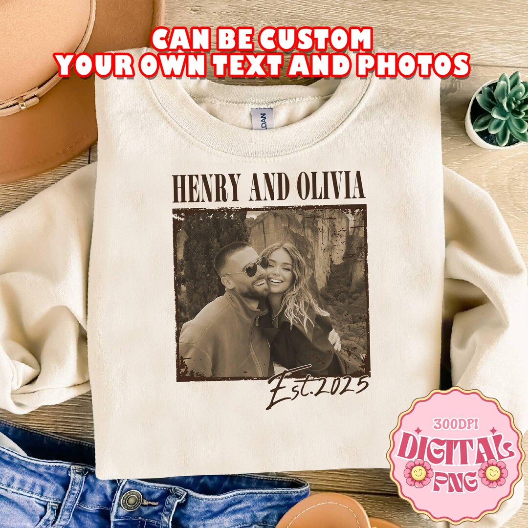 Custom Couple Template PNG, Couple Photo Memories, Personalized ...