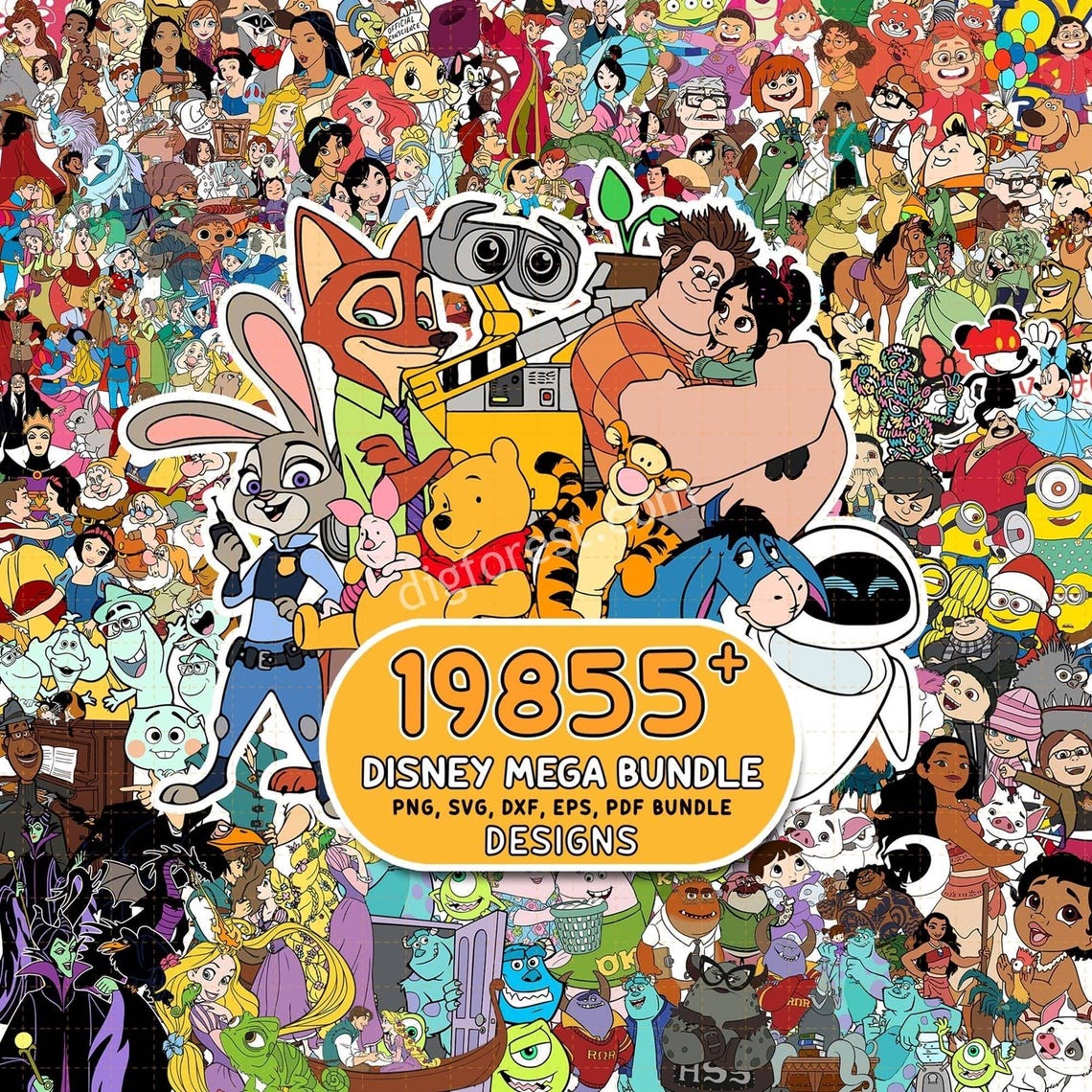 Mega Mickey & Friends Png Bundle | Family Vacation Png | Family Trip ...