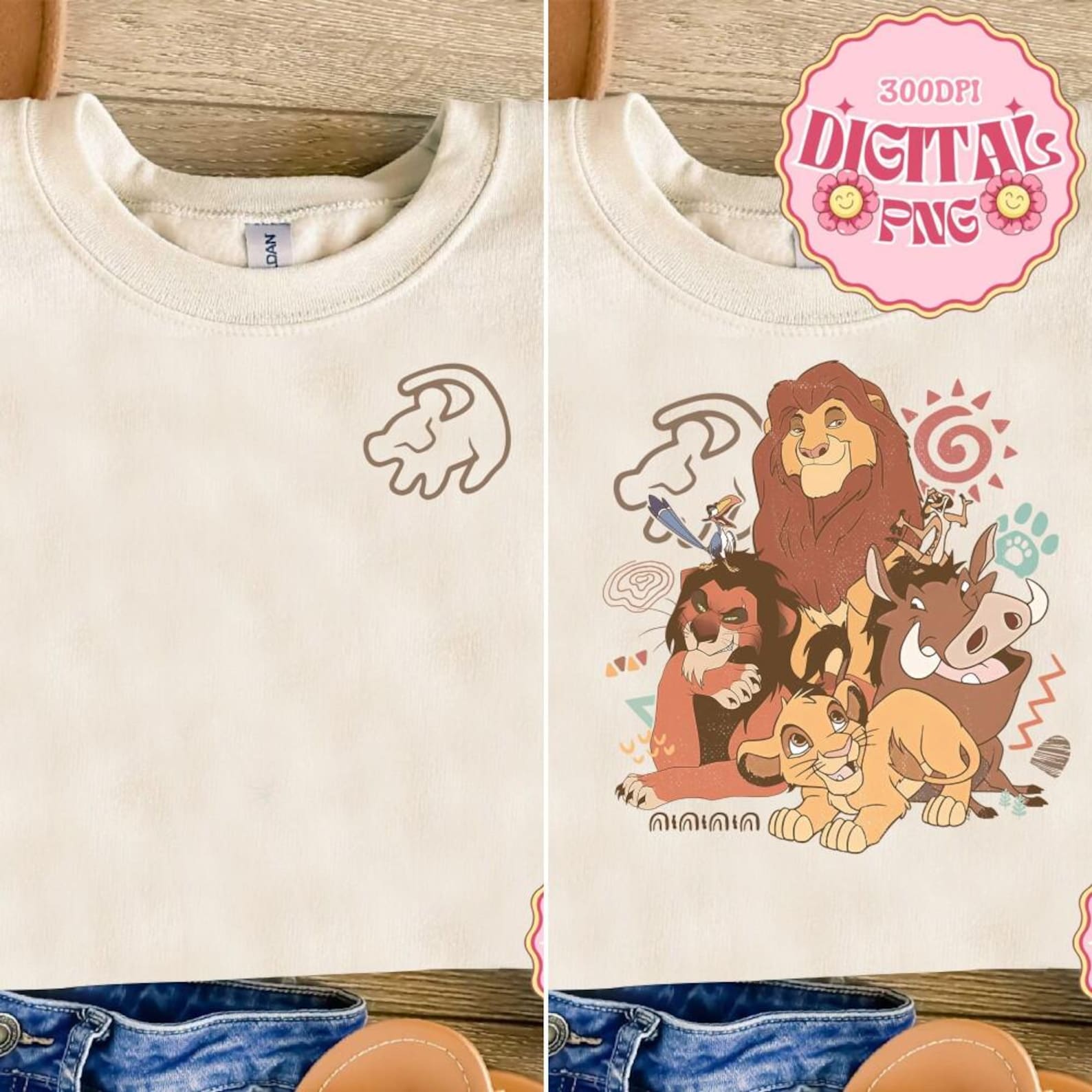 Disneyland Lion King Characters Png, Mufasa Simba Timon Pumbaa Digital ...