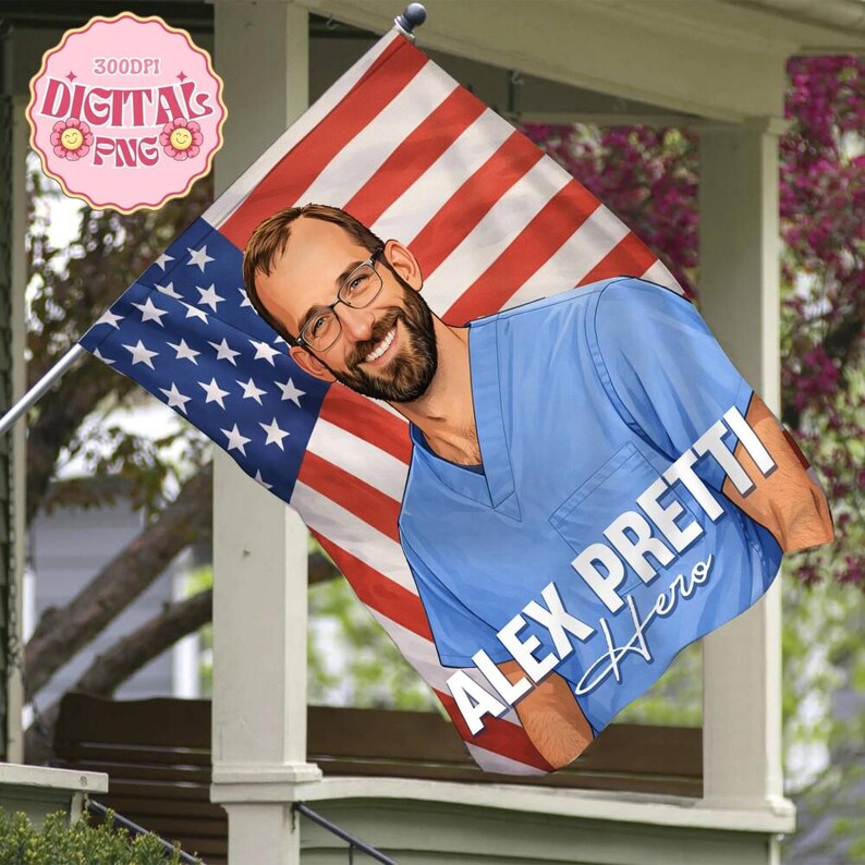 Justice for Alex Pretty Hero Flag Png, Political Protest Flag, Memorial ...