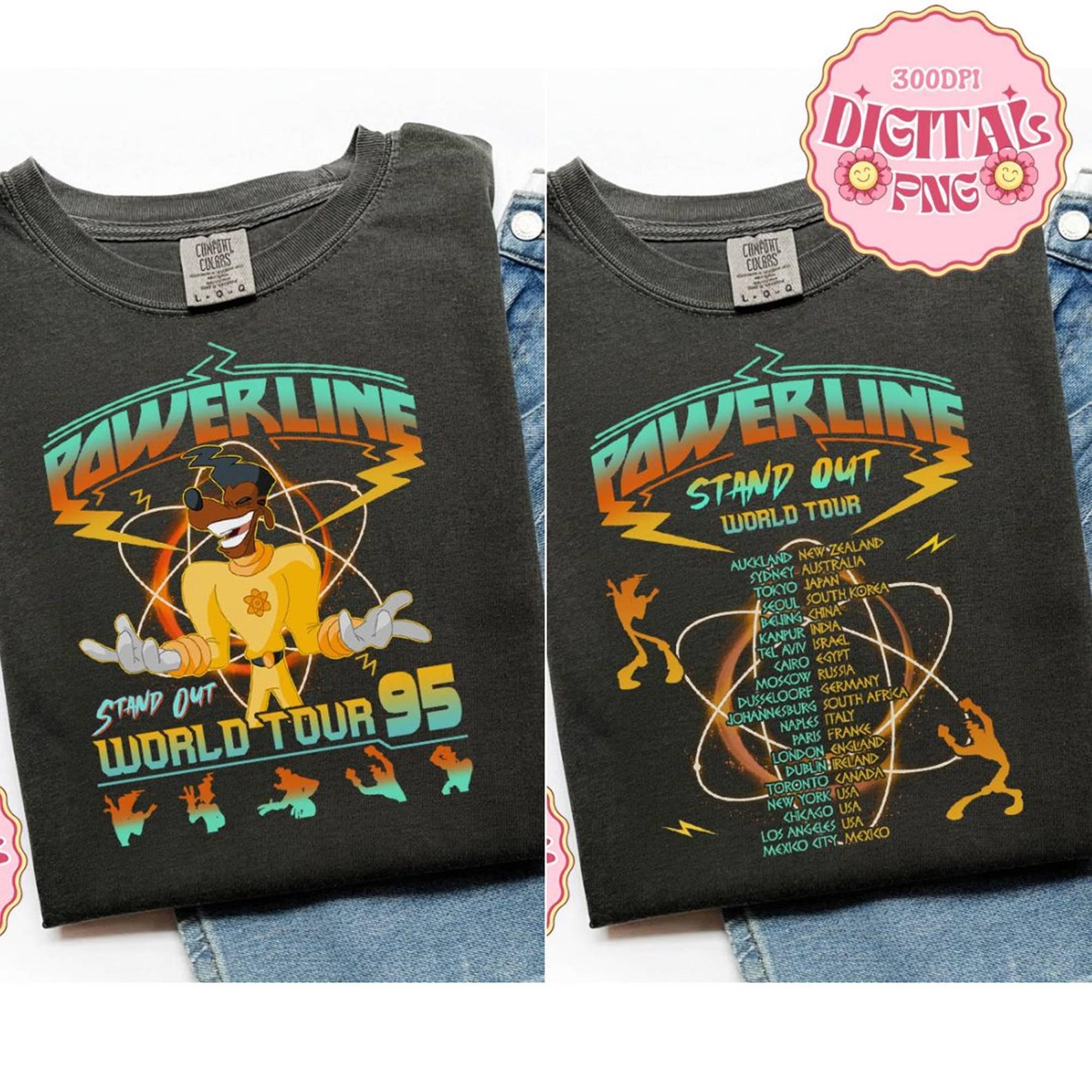 A Goofy Movie Powerline Stand Out World Tour Png, Disneyland A Goofy ...