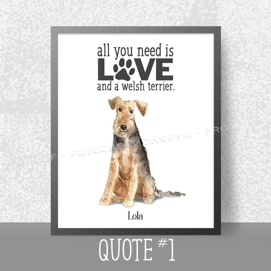 Custom Dog Portrait Quote Print Dog Illustration Memory - Etsy