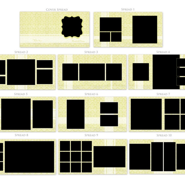 Square Album Template - Etsy