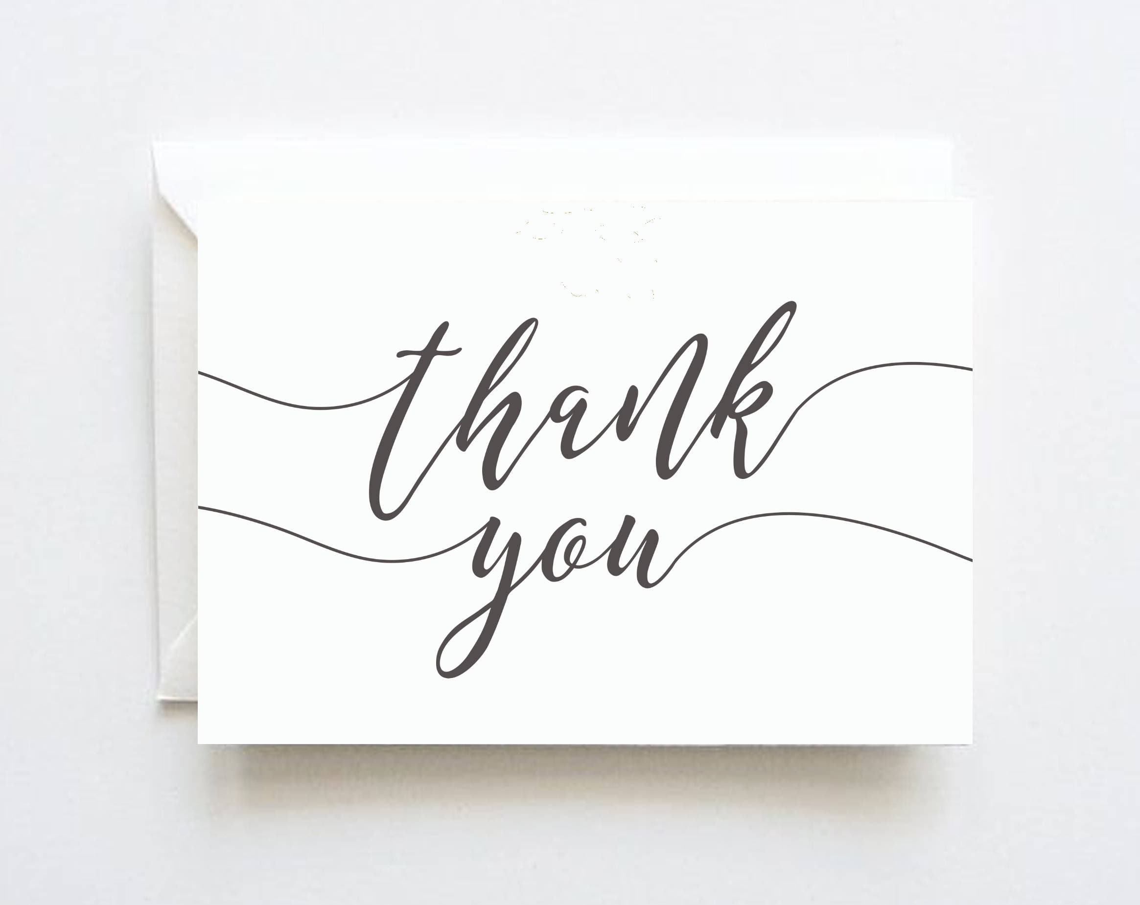 Modern Thank You Note Cards
