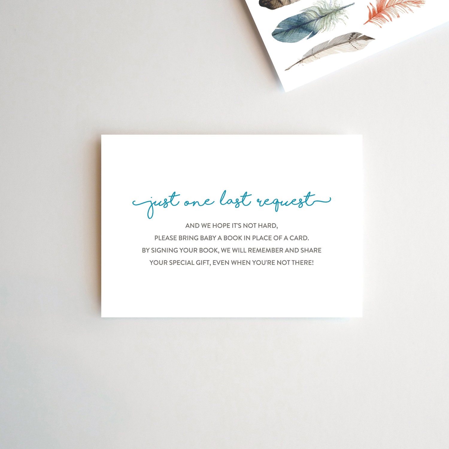 Simple Book Request Card Printable PDF 5 in X 3.5 in Please Bring A ...