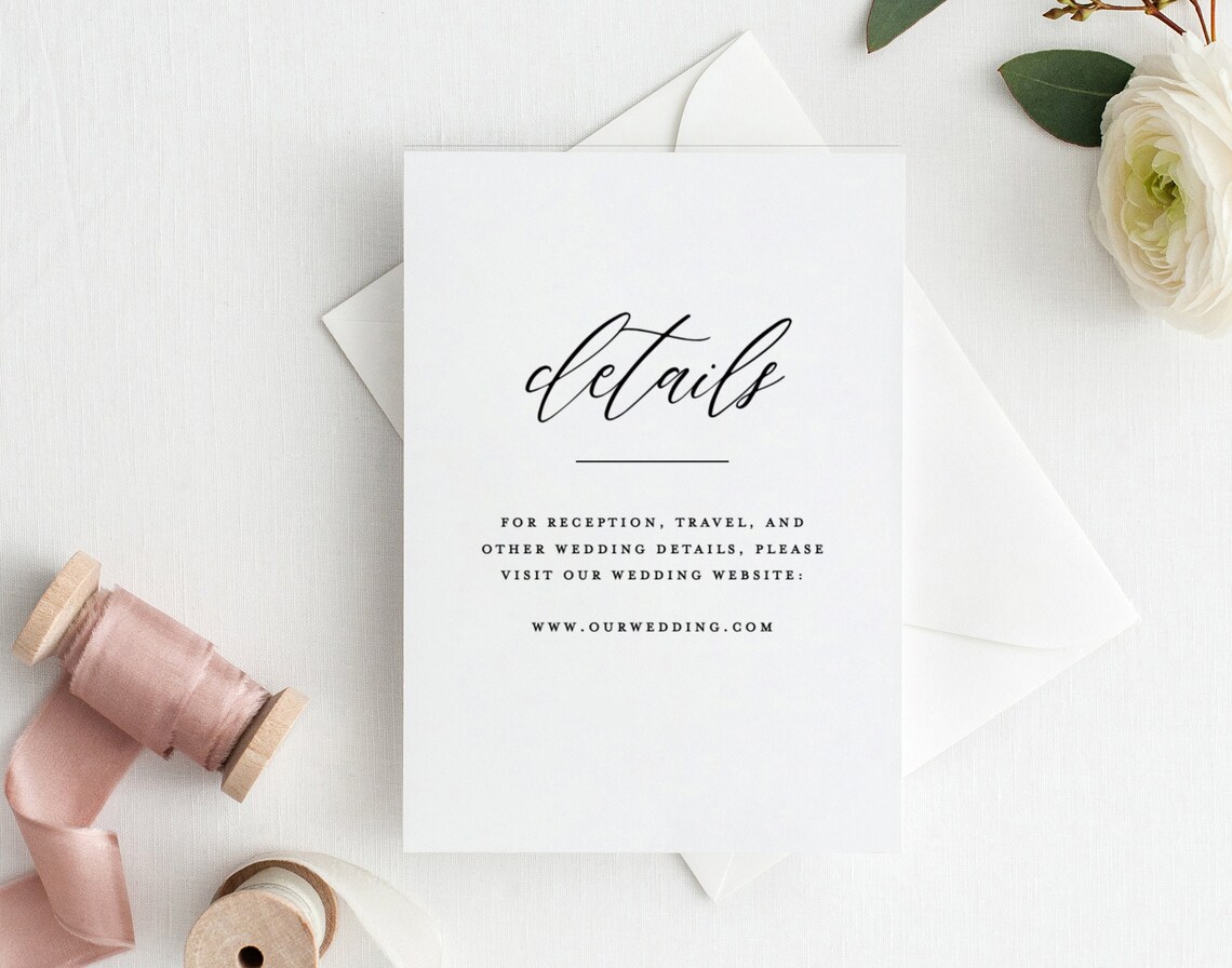 Simple Wedding Invitation Wedding Invitation Template Wedding - Etsy