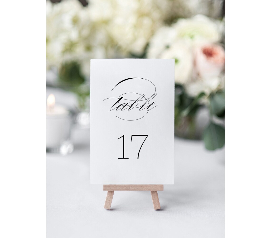 Wedding Template Table Number Template Wedding Table Number Template ...