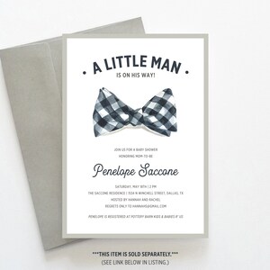 Little Man Thank You Card, Little Man Thank You Cards, Little Man Baby ...