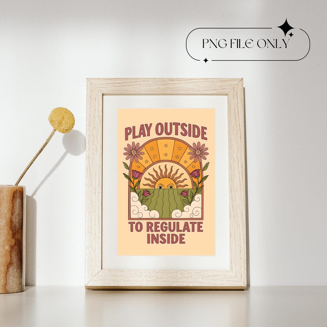 Play Outside PNG Poster, Nature Play Poster, Social Emotional Learning ...