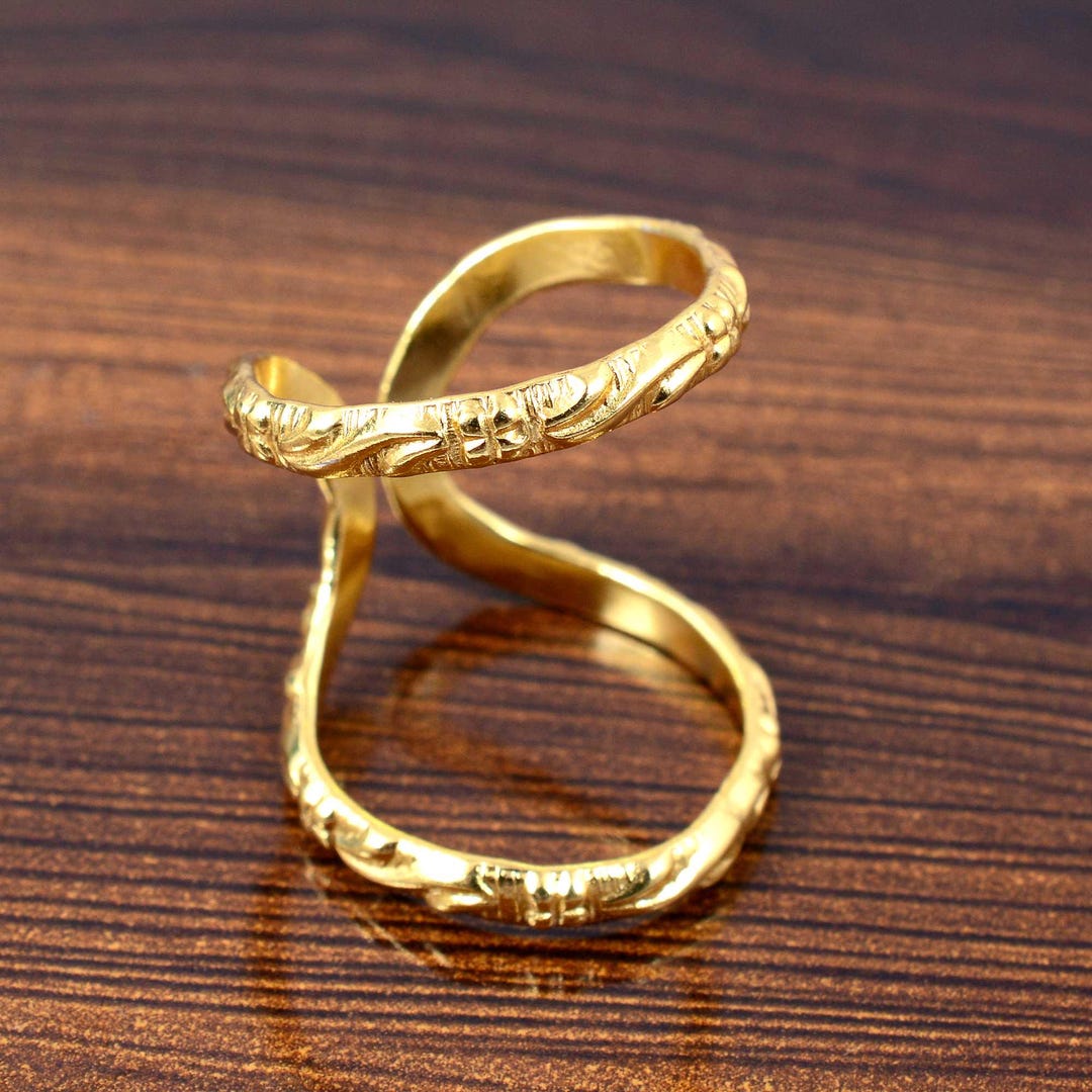 Adjustable Brass Arthritis Ring | Finger Support Ring for Joint Pain ...