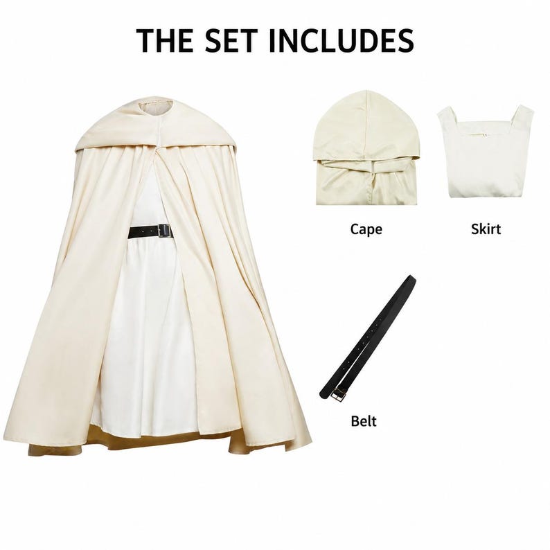 Frieren Cosplay, Frieren Spiritual Practice Full Set, Elf Mage Robe ...