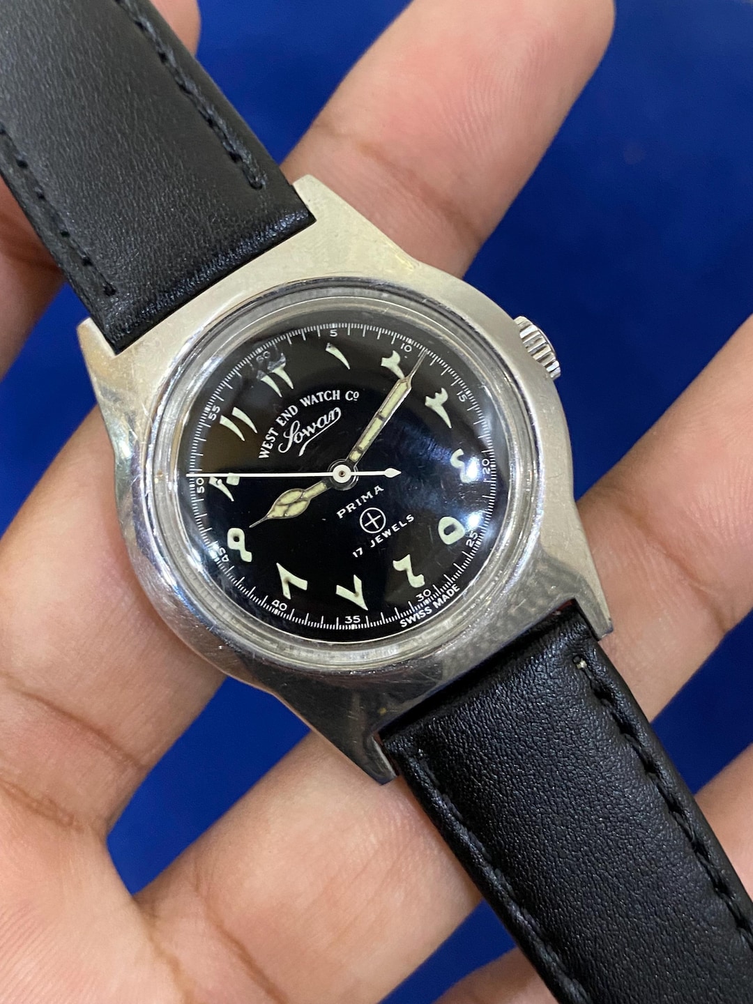 Vintage Rare West End Watch Sowar Prima Arabic Dial Mint Condition K ...