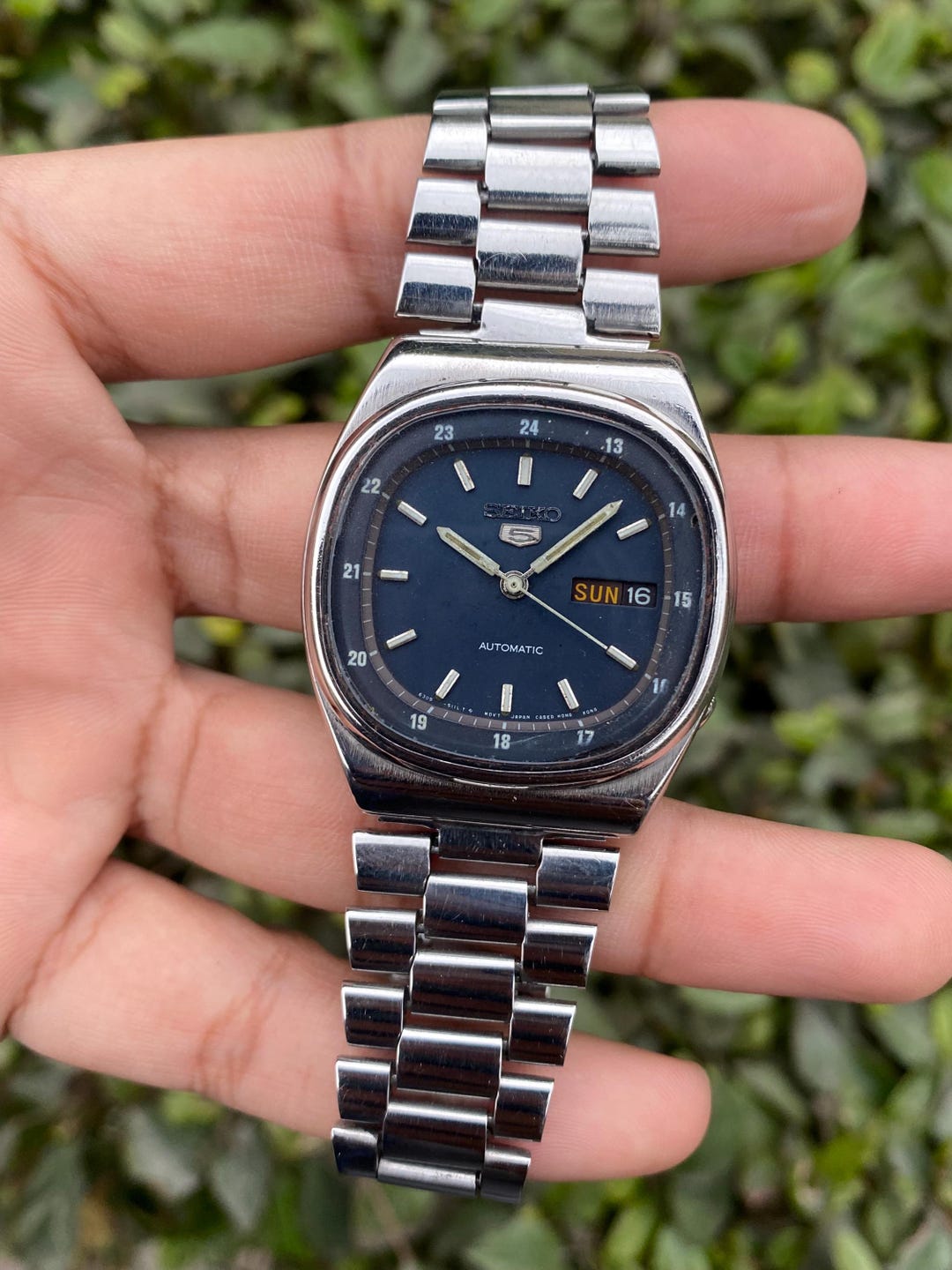 Vintage Dec 1981, Seiko 5 Automatic Railway Time 6309-510A A5 Day/date ...