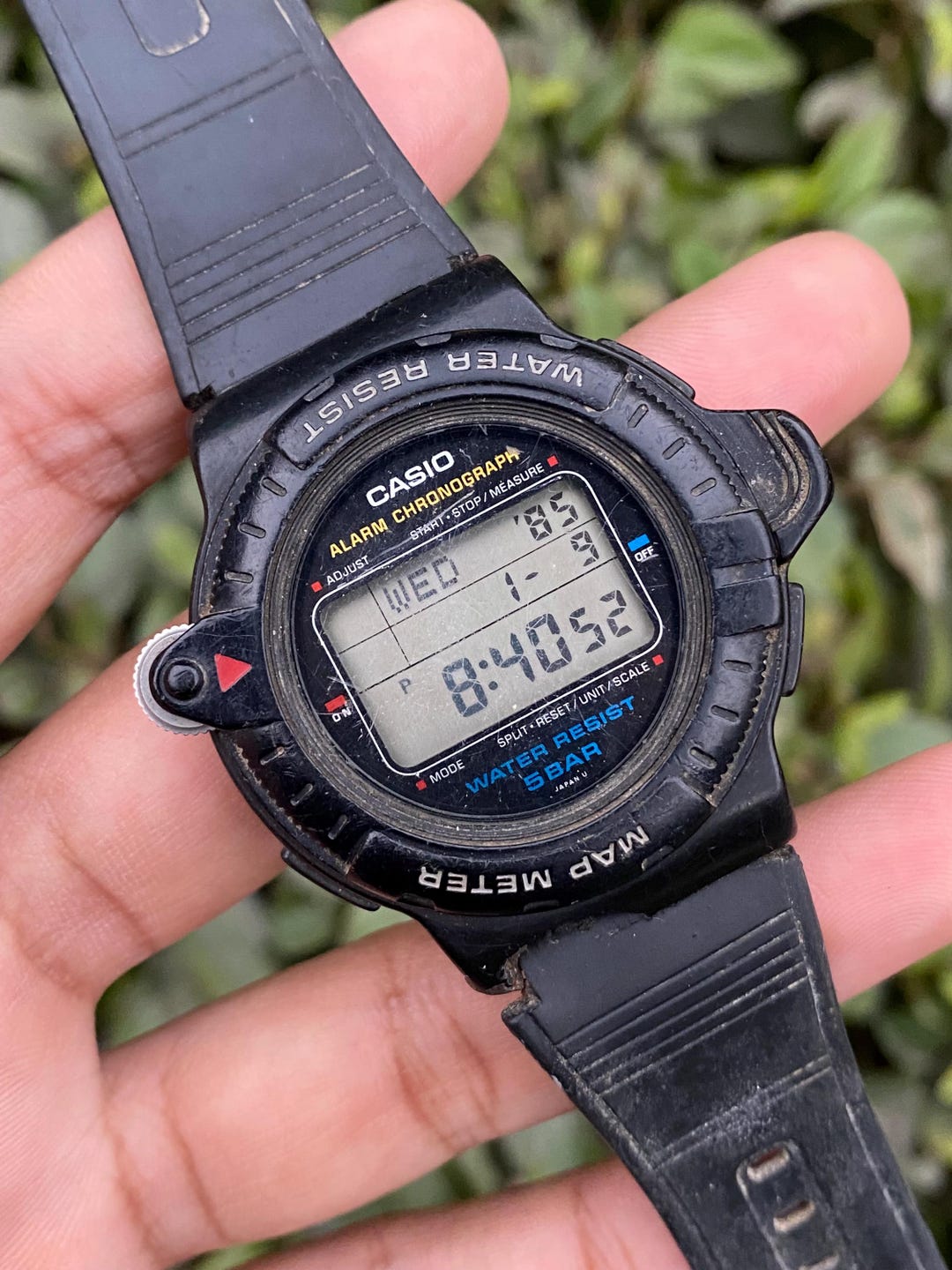 Vintage Rare 1990 Casio Map Meter Digital Quartz 693 MAP-100 Japan Made ...
