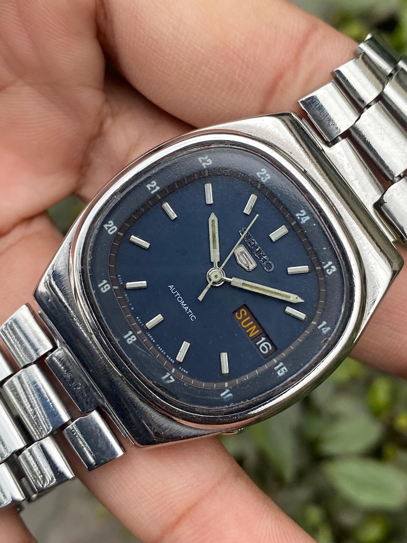 Vintage Dec 1981, Seiko 5 Automatic Railway Time 6309-510A A5 Day/date ...