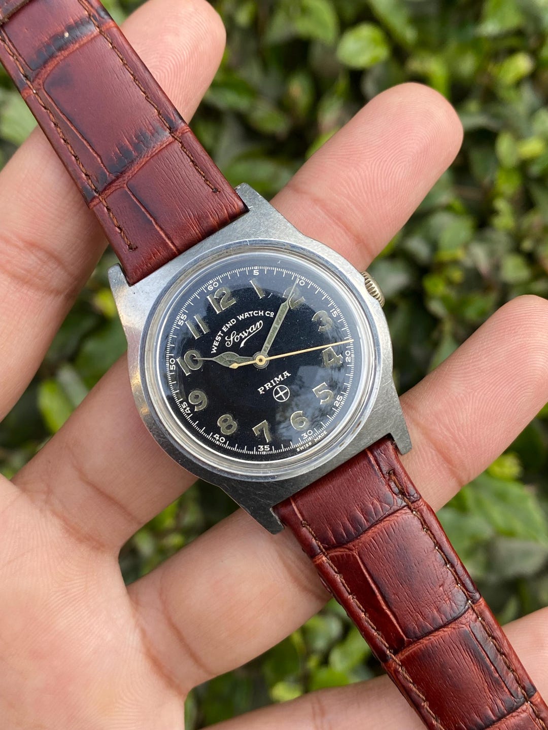 Vintage Big Size West End Watch Prima Sowar Manual Winding Good ...