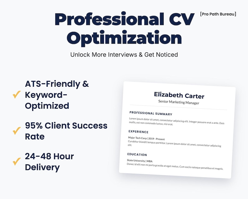 Professional Resume Review & CV Optimization Service | ATS Friendly ...