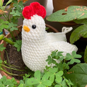 Amigurumi Crochet Pattern — Big Chicken With Basket & Eggs (farm Set ...