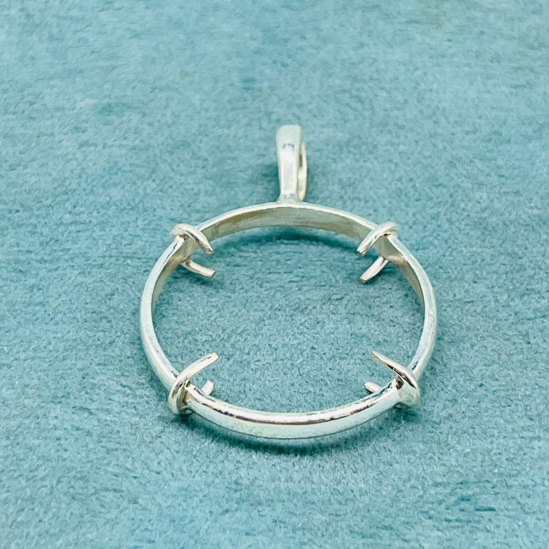 925 Silver Coin Holder Pendant , Silver Pendant , Handmade Pendant ...