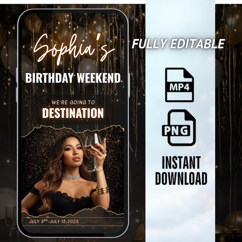 Birthday Weekend Travel Itinerary Template: Girls Trip Travel Planner ...