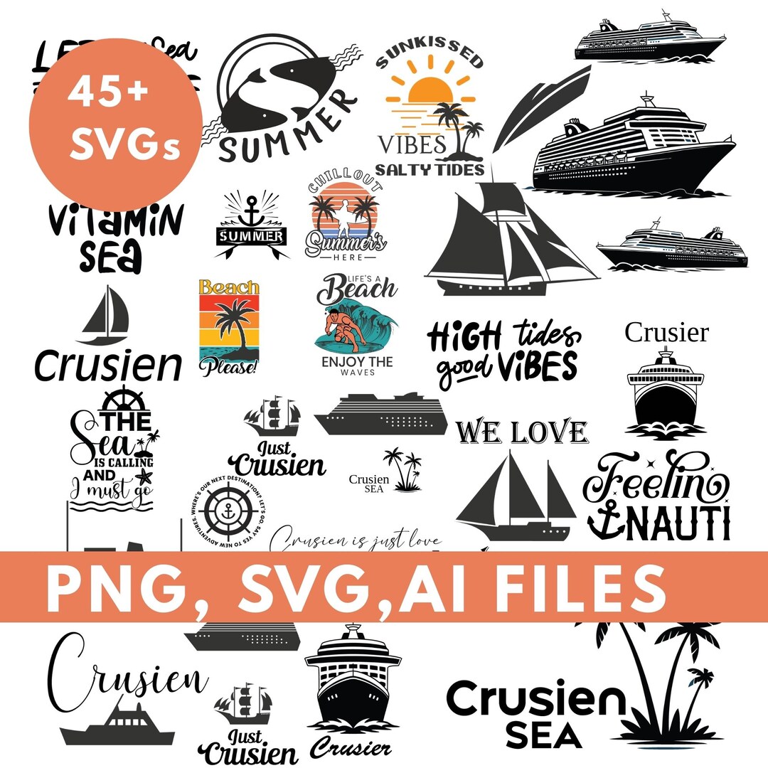 Family Cruise SVG Bundle, Ship Graphics (cricut, Sublimation) - Etsy