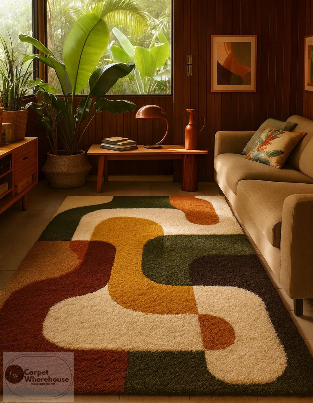 Fabelhafte Mid Century Teppich Ebenbild
