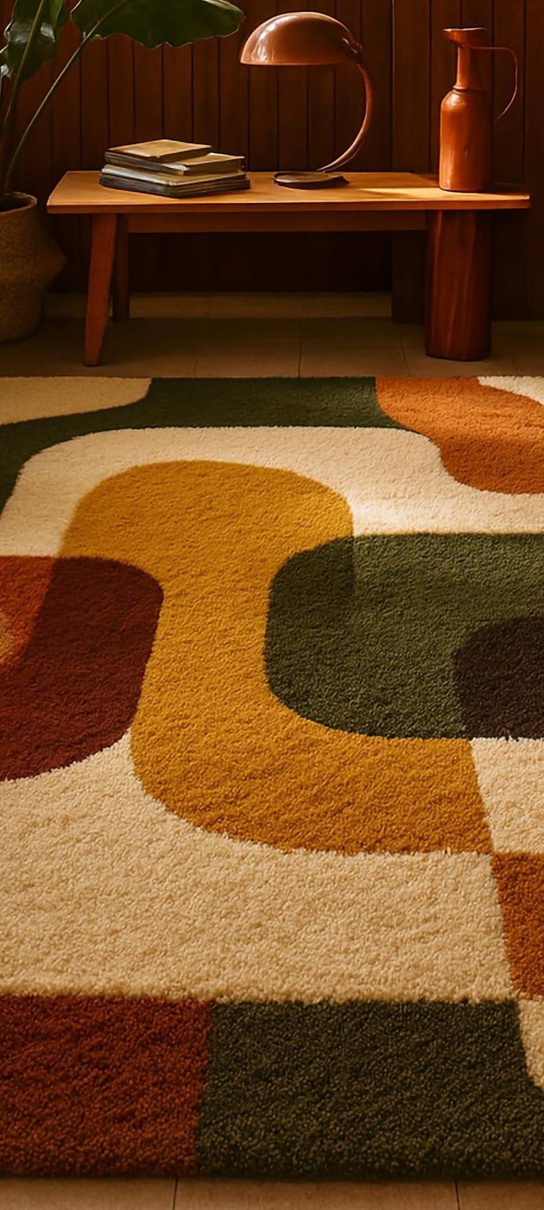 Fabelhafte Mid Century Teppich Ebenbild