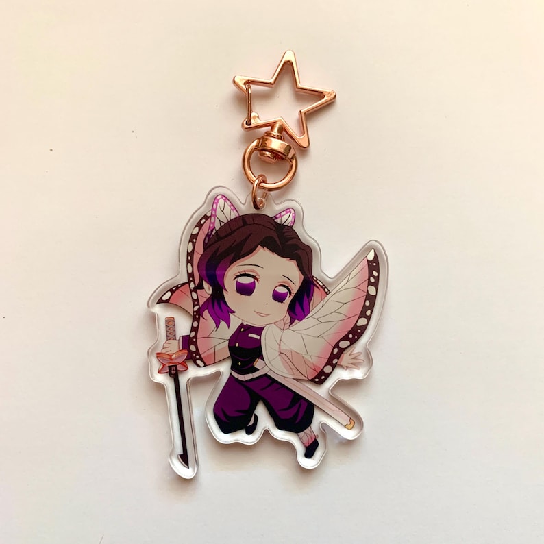 Demon Slayer Shinobu Kocho & Giyuu Tomioka Keychain Pair - Etsy