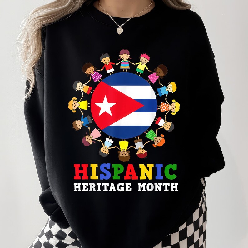 Cuba Flag Hispanic Heritage Month Png, Cultural Kids Circle Sublimation ...